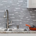 Aspect Peel and Stick Backsplash Tiles in Glass, Stone and Metal