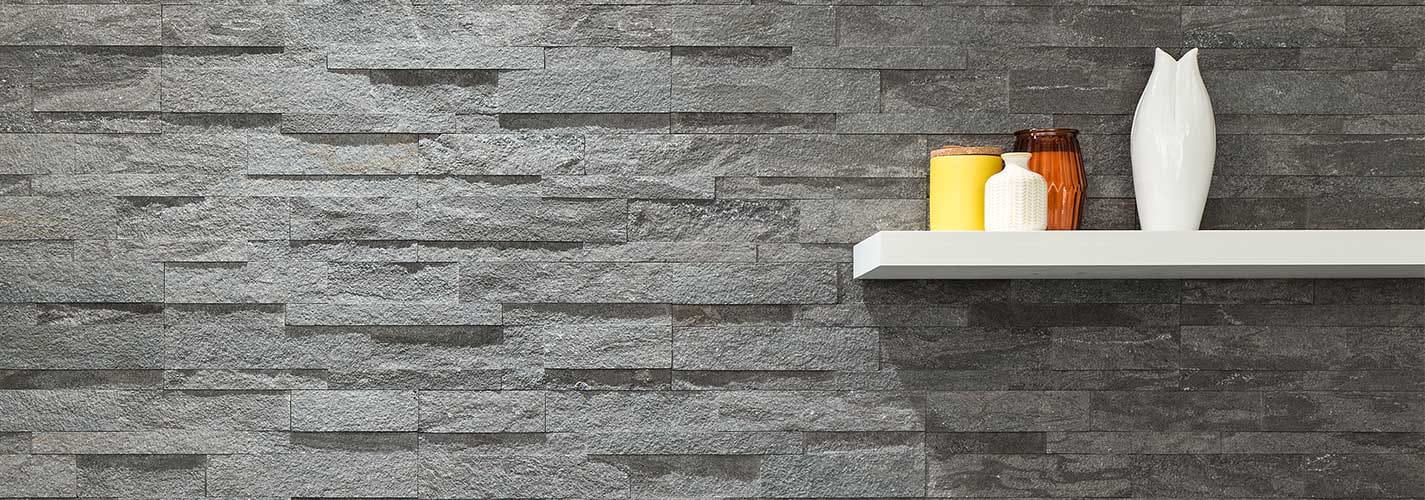 Aspect Peel and Stick Backsplash Tiles in Glass, Stone and Metal